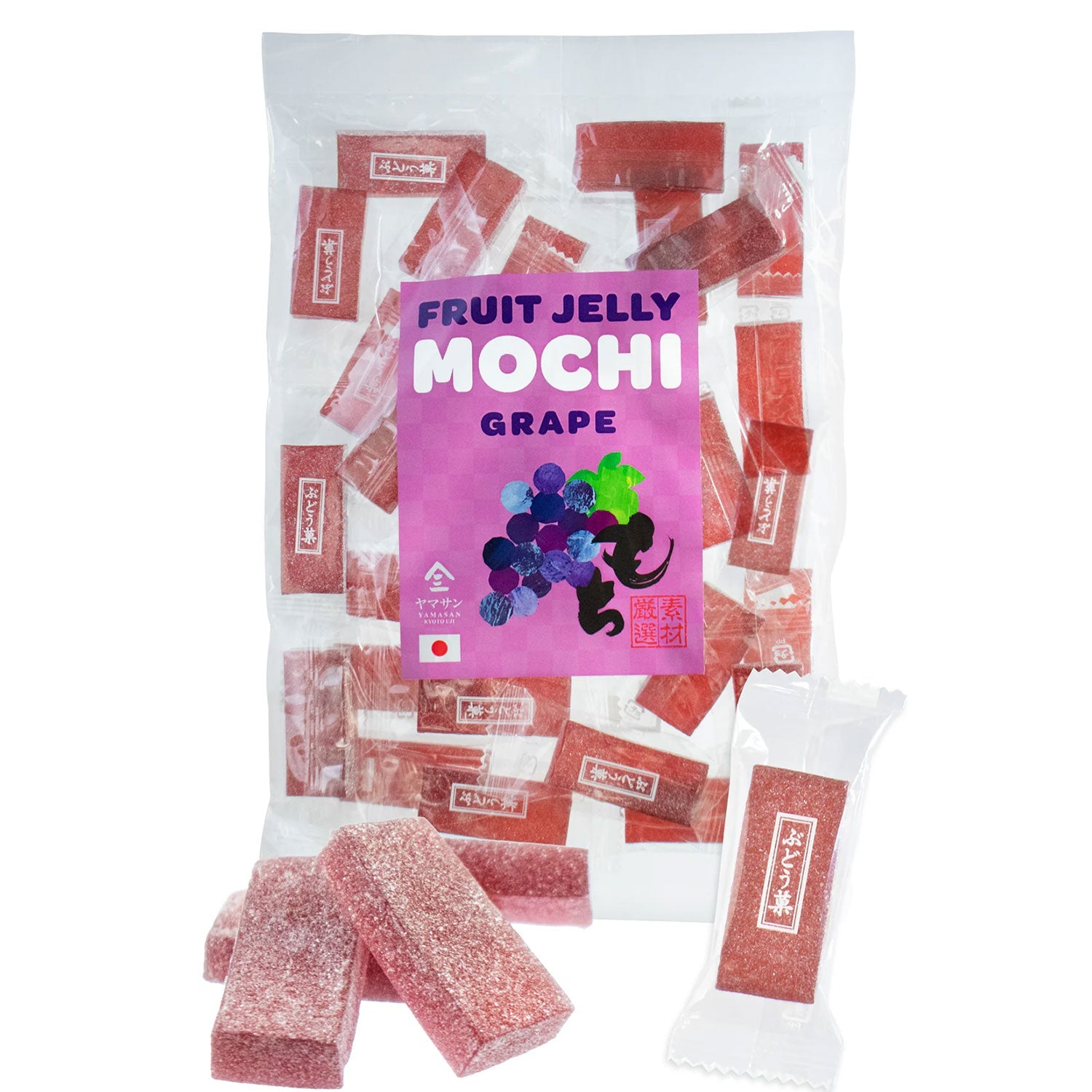 Jelly Fruit Mochi (Juicy Grape) 300g(10.58oz) – YAMASAN KYOTOUJI
