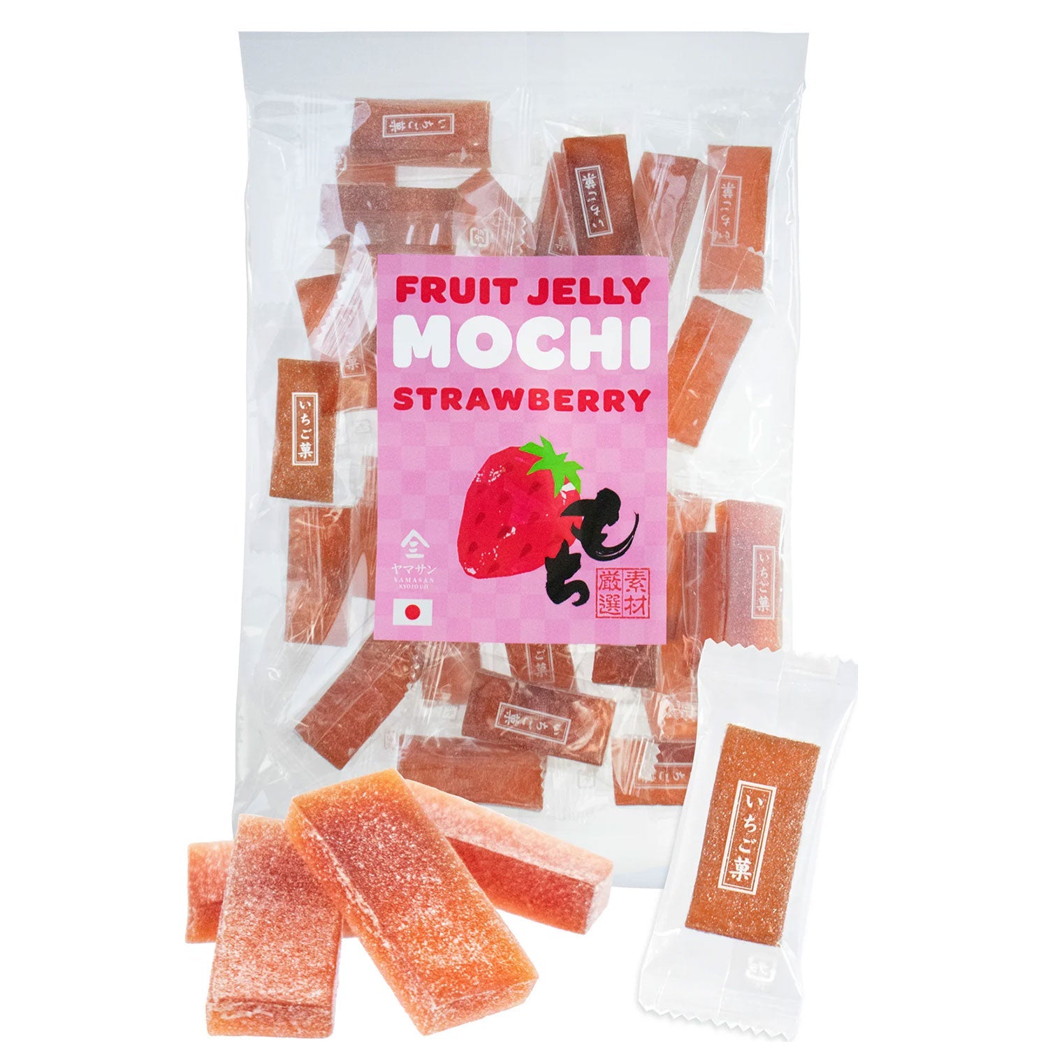 Jelly Fruit Mochi (Juicy Strawberry) 300g(10.58oz) – YAMASAN KYOTOUJI