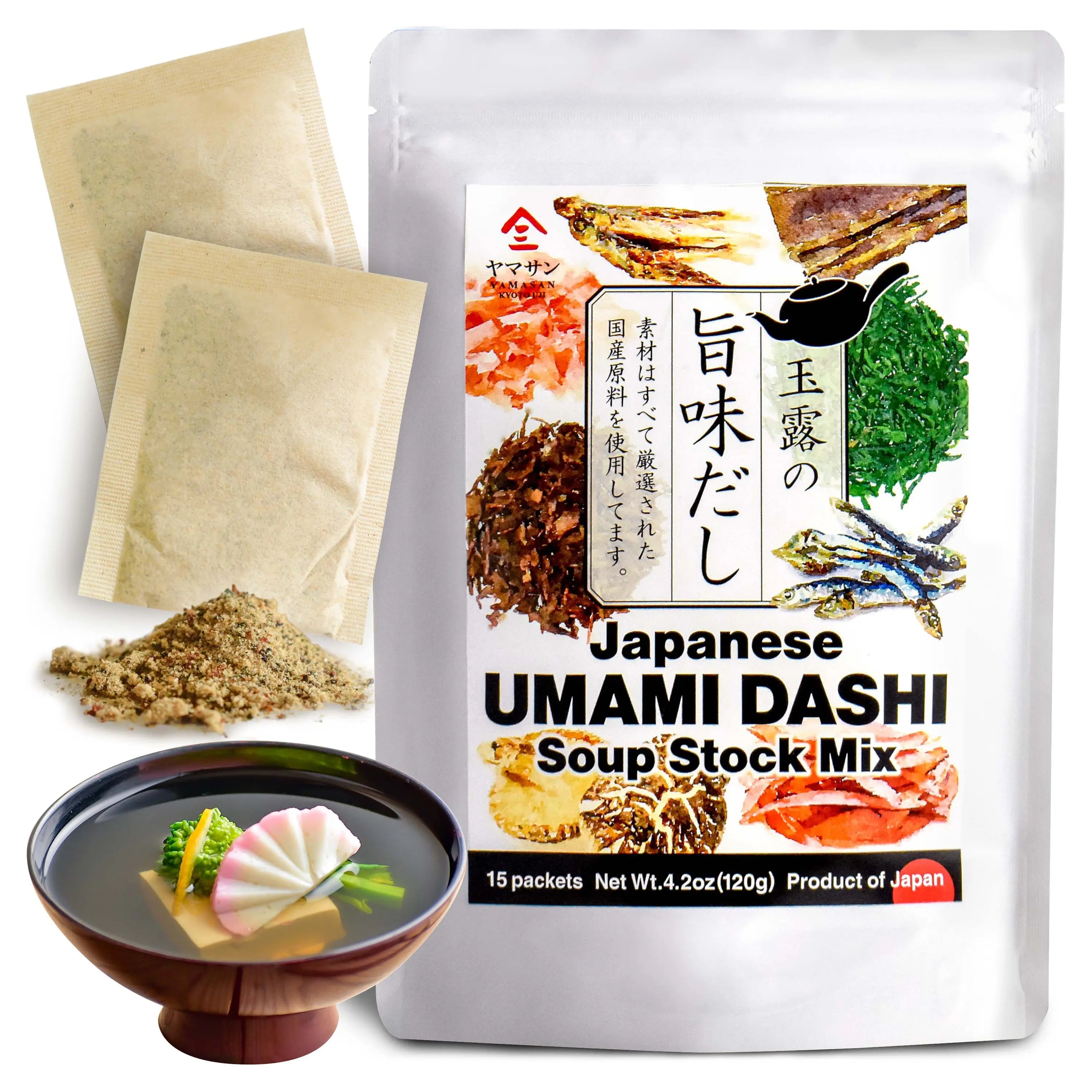 Premium Japanese Fish Stock (Dashi) Soup Packets – YAMASAN KYOTOUJI